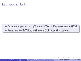 2011 March03 Lewis Latex Tutorial | PDF