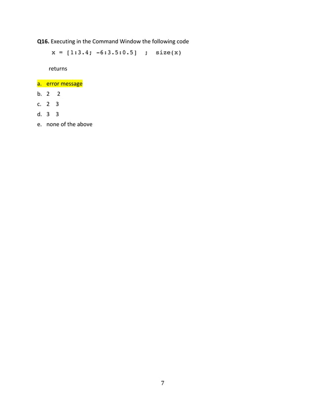 matlab example | PDF
