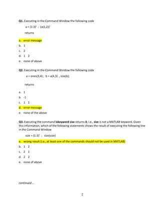 matlab example | PDF
