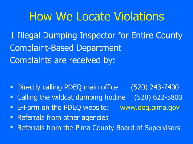 solid waste illegal dump | PPT