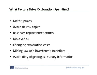 Minex 2011 World Exploration Trends | PPT