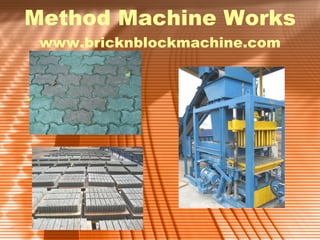 MMW cement brick & concrete block making | PPT