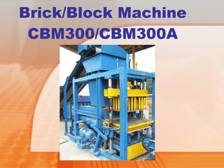 MMW cement brick & concrete block making | PPT