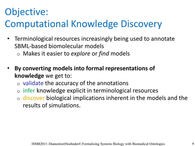 Formal representation of models in systems biology | PPT