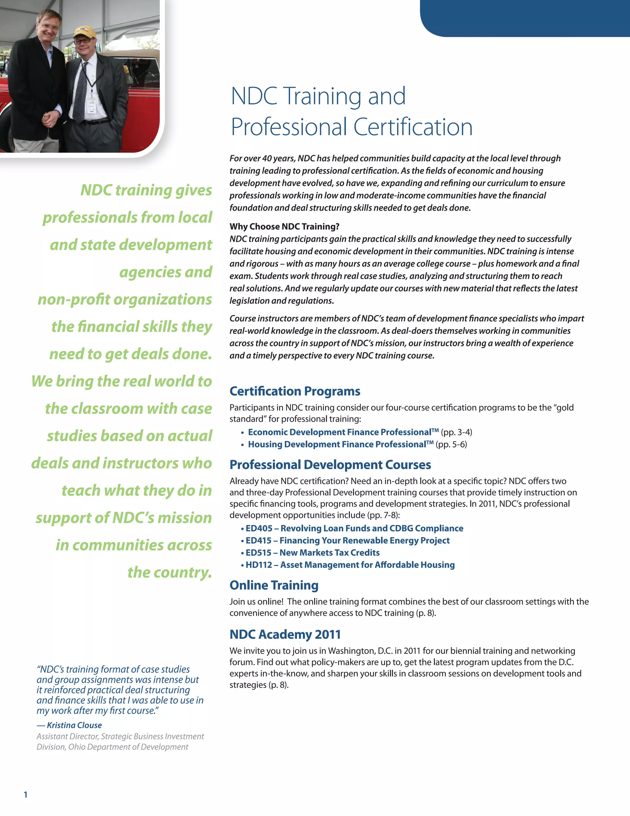 National Development Council Brochure | PDF