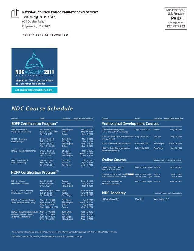 National Development Council Brochure | PDF