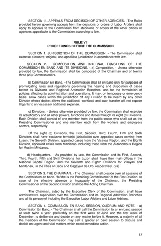 2011 NLRC Rules of Procedure | PDF