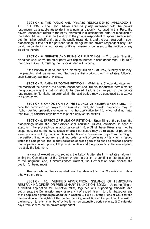 2011 NLRC Rules of Procedure | PDF