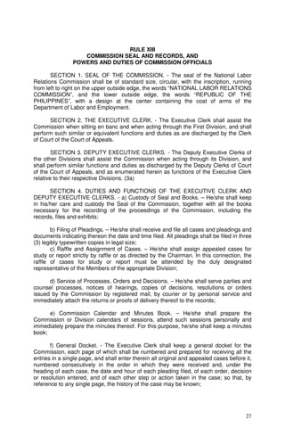 2011 NLRC Rules of Procedure | PDF