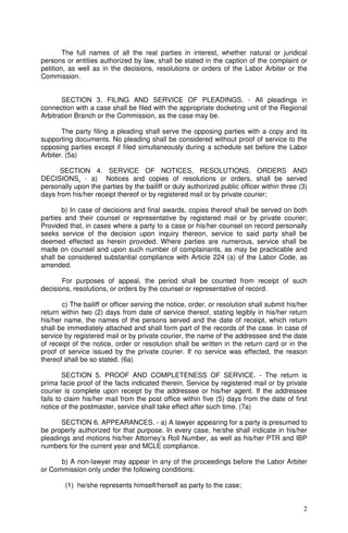 2011 nlrc rules of procedure | PDF
