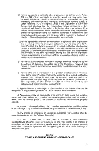 2011 nlrc rules of procedure | PDF