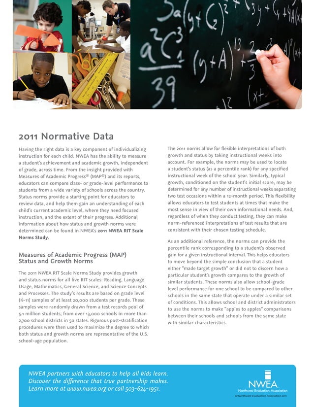 2011 Normative Data Overview 1 Pdf