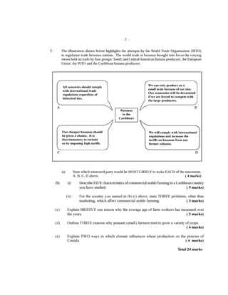 CSEC GEOGRAPHY PAST PAPER- PAPER 2- 2011 | PDF