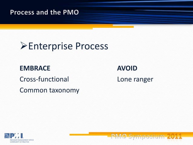 2011 Pmo Symposium Enhancing The Pmo Partership Final | PPT
