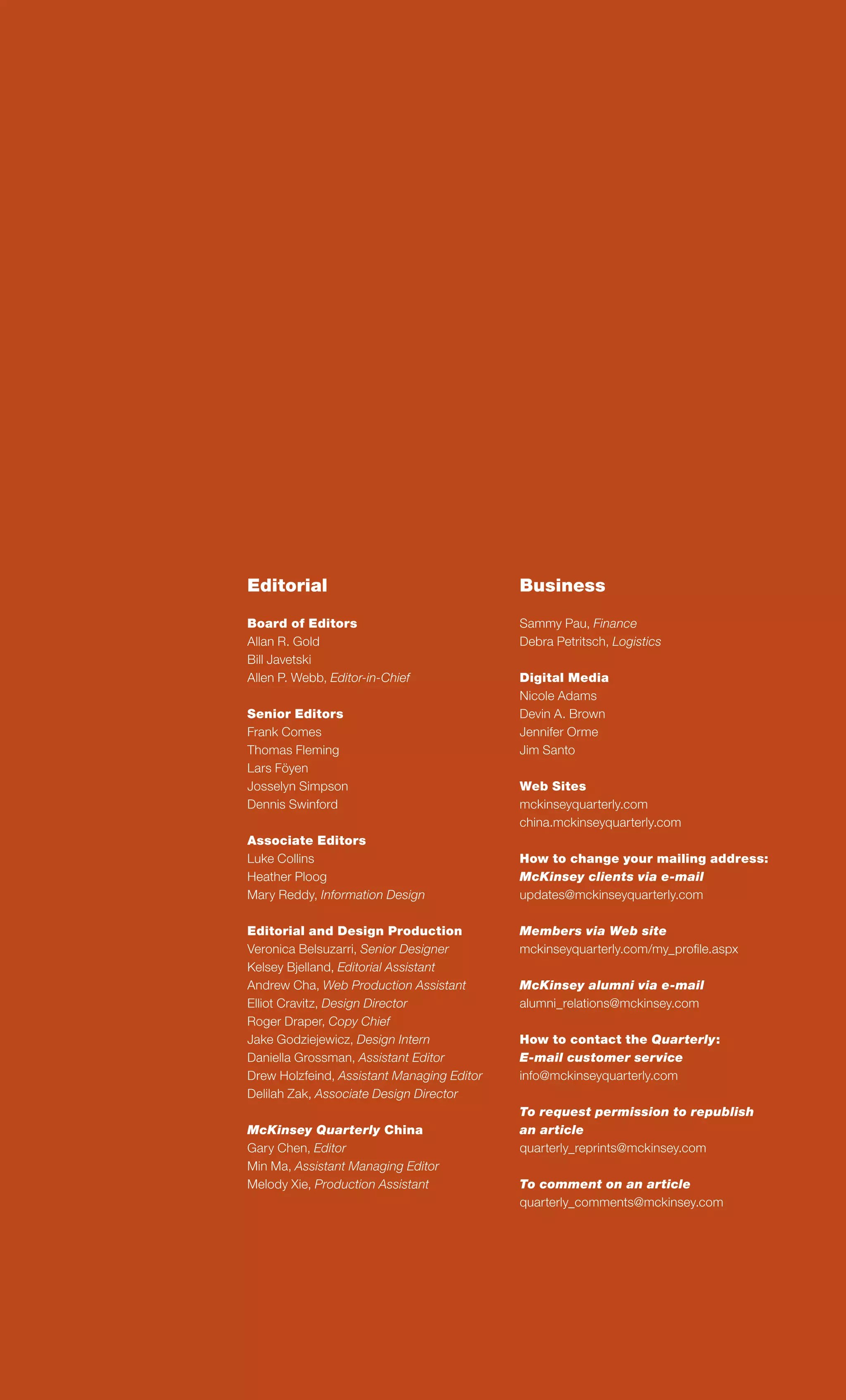2011 q2 McKinsey quarterly - How to grow again | PDF