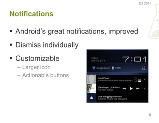 Introduction to Honeycomb APIs - Android Developer Lab 2011 Q3 | PPT