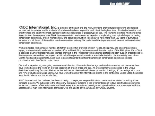 2011 Rndc Portfolio Power Point | PPT