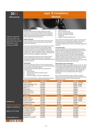 2011 Salary Survey | PDF