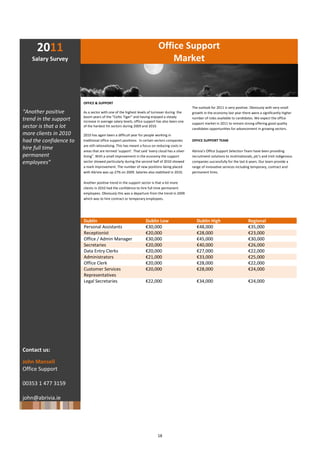 2011 Salary Survey | PDF