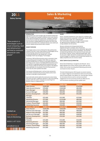 2011 salary survey update | PDF