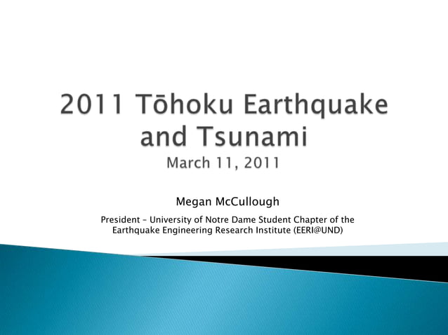 2011 sendai earthquake and tsunami | PPTX | Geography | Science