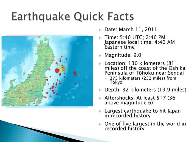 2011 sendai earthquake and tsunami | PPTX | Geography | Science