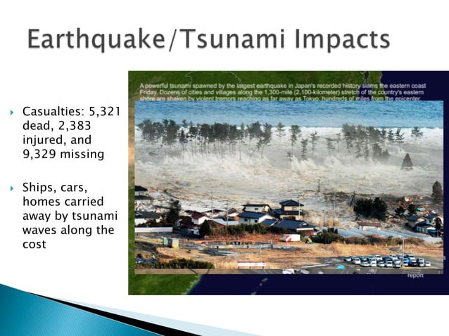 2011 sendai earthquake and tsunami | PPTX | Geography | Science