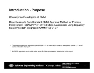 2011 Sep CMMI Process Maturity Report | PPT