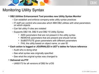 System z Technology Summit Streamlining Utilities | PPT