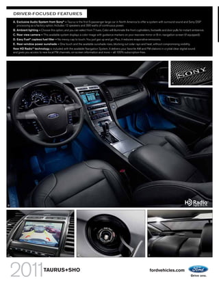 2011 Taurus Brochure | PDF