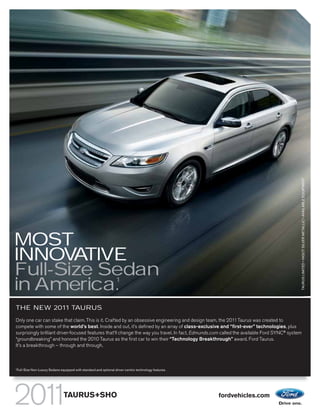 2011 Taurus Brochure | PDF