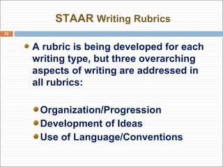 2011 tctela presentation_staar_reading_and_writing_3_8 | PPT