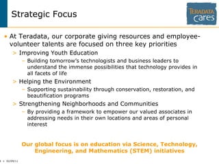 2011 Teradata Cares Overview | PPT