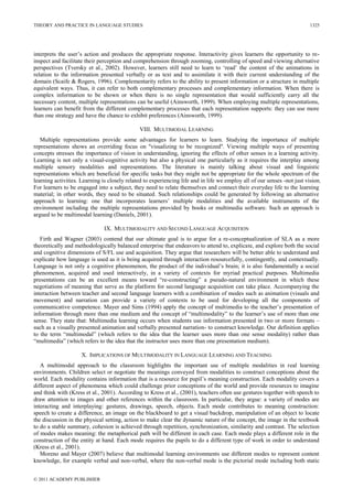 The effect of multimodal learning models on language teaching and learning | PDF