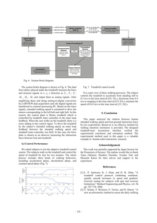 Real-time Estimation of Human’s Intended Walking Speed for Treadmill-style Locomotion Interfaces ...