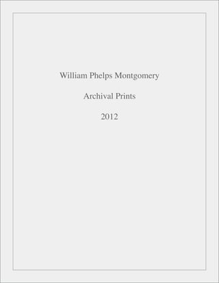 2011 V.2 William Phelps Montgomery Art Work | PDF