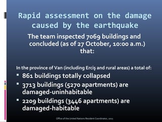 2011 van earthquake turchia | PPT