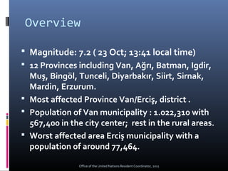 2011 van earthquake turchia | PPT
