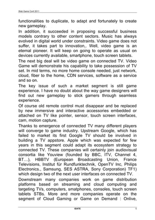 2011 web game conference | PDF