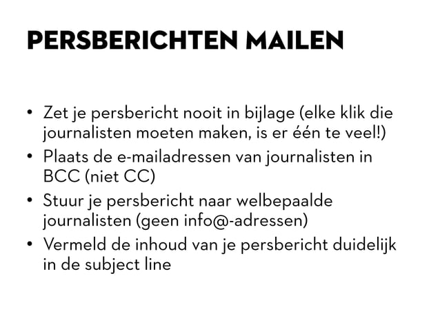 Hoe schrijf ik een persbericht? | PDF