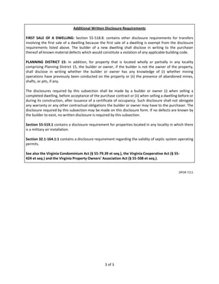 2011 VREB Website Residential Property Disclosure | PDF