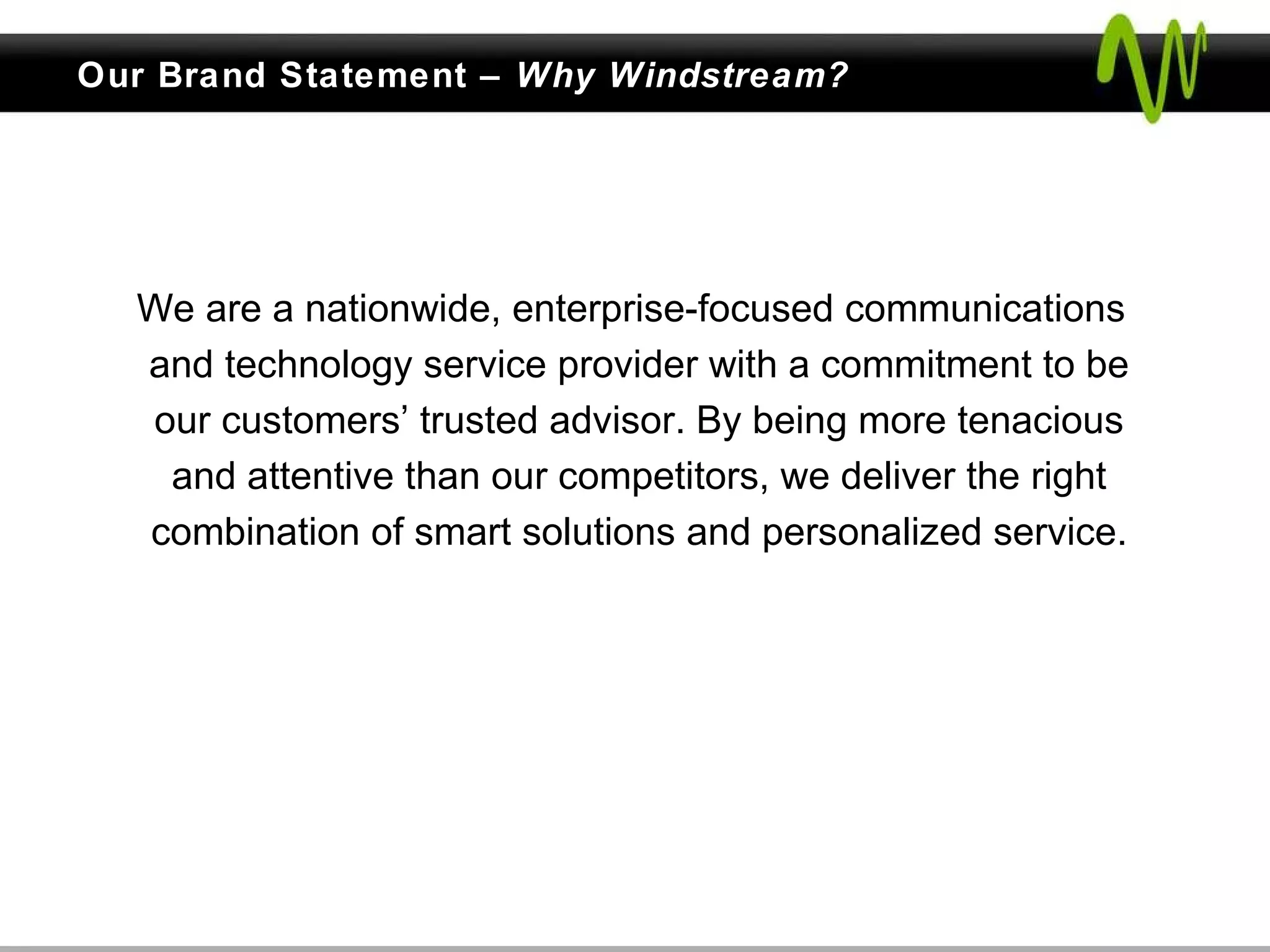 2011 Windstream Overview | PPT