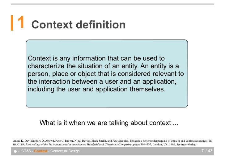 Designing In Context Designing In Context