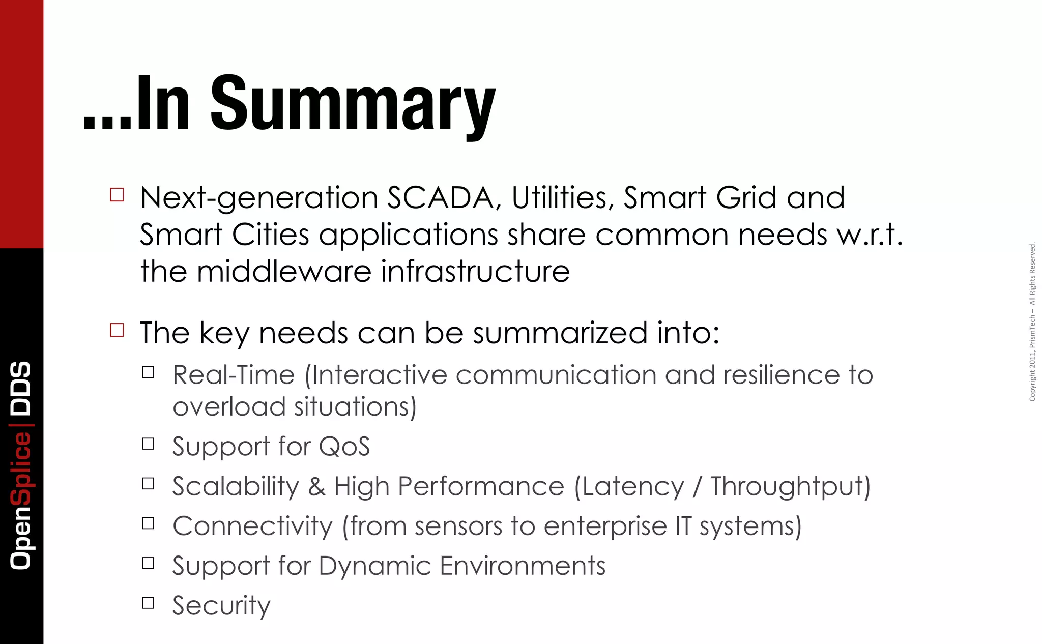 DDS in SCADA, Utilities, Smart Grid and Smart Cities | PDF