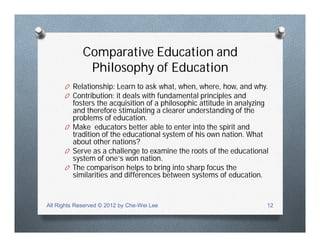 The Content and Method of Comparative Education | PDF