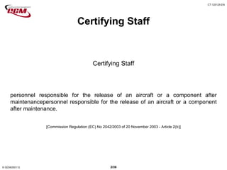 Certifying Staff MRO | PDF