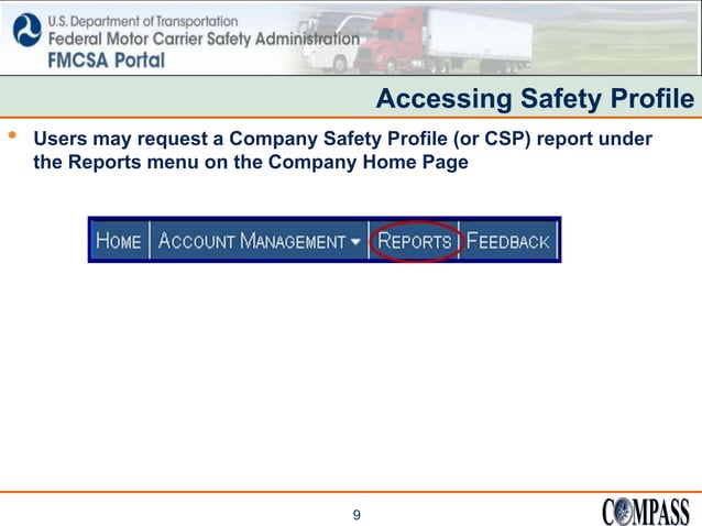 FMCSA Portal and the Inspection Selection System | PPTX
