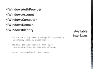 WAFFLE: Windows Authentication in Java | PPT