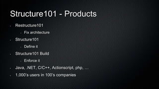 Restructuring- improving the modularity of an existing code-base | PPTX