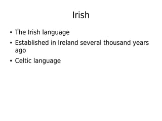 Irish vs Gaelic | PDF